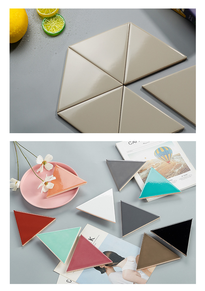 Foshan 3d Kitchen Wall Tile Triangle Pattern Decorative China Ceramic ...