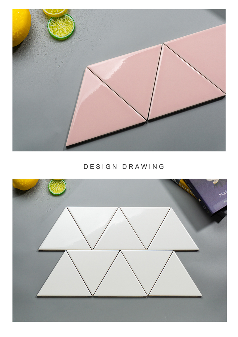 Foshan 3d Kitchen Wall Tile Triangle Pattern Decorative China Ceramic ...