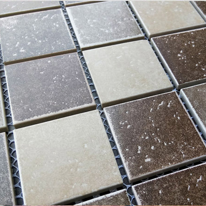 Antique style colorful porcelain rustic mosaic tile for floor and wall ...