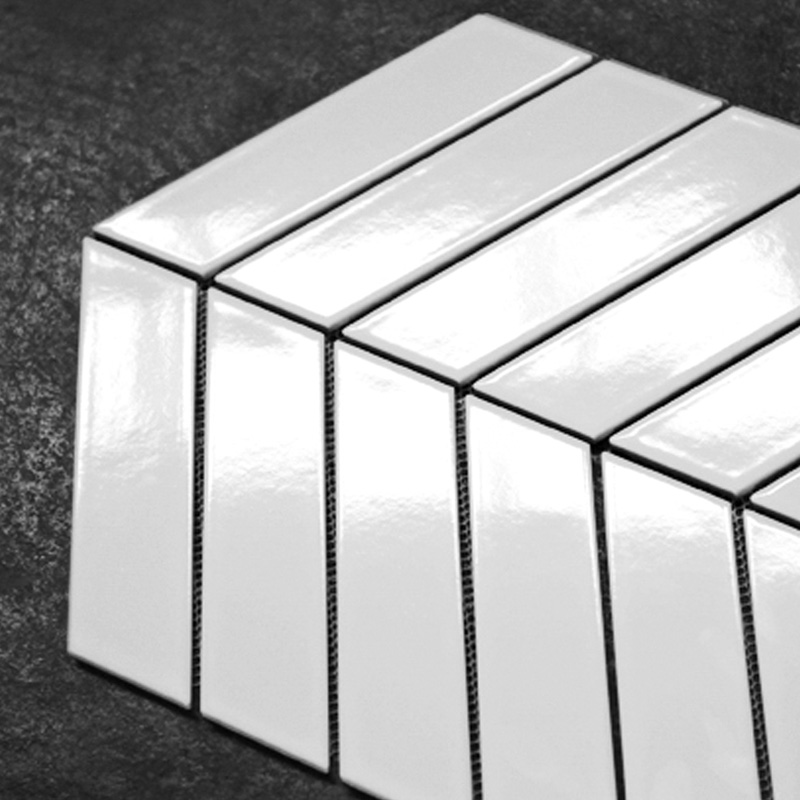 Wholesale nordic simple herringbone Shaped fishbone mosaic tiles ...